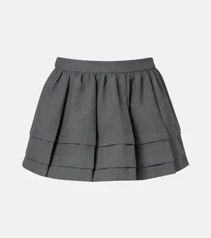 SHUSHU/TONG Bow-detail Cutout Top - Grey