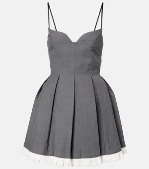SHUSHU/TONG Bow-detail Cutout Top - Grey