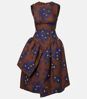 SHUSHU/TONG Bow-detailed Cutout Top - Multicoloured