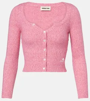 SHUSHU/TONG Bow-detail Cutout Top - Pink