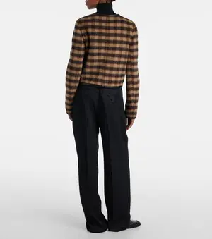 Proenza Schouler Checked Wool-blend Jacket - Brown
