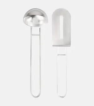 NATALIA CRIADO Artefacto Spatula And Ladle Set - Silver