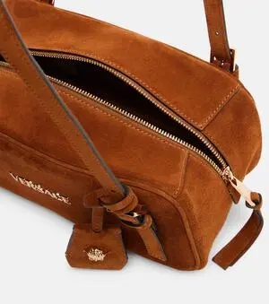 Versace Suede Shoulder Bag - Brown