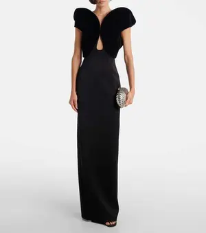 David Koma Satin Gown
