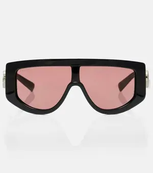 Gucci Double G Flat-top Sunglasses - Black