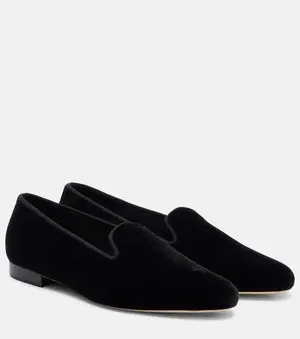 Women's Black Velvet Shoes
