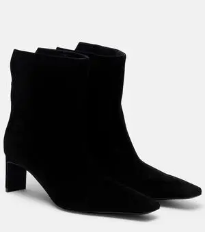 Khaite Ona Suede Ankle Boots - Black