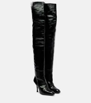 Khaite Colt 100 Leather Over-the-knee Boots - Black