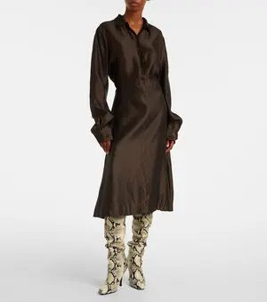 Khaite Colt 100 Leather Over-the-knee Boots - White