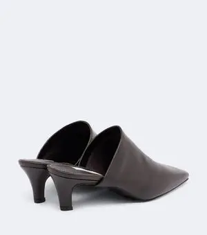 TOTEME Leather Mules - Brown