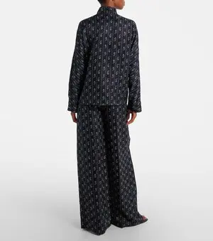 Tory Burch Paisley Jacquard Shirt - Blue