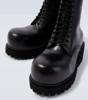 Balenciaga Stomper Leather Boots