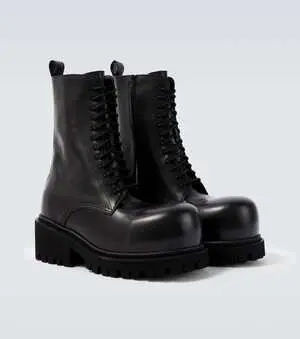Balenciaga Stomper Leather Boots