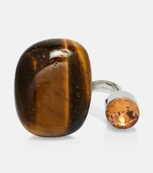 Dries Van Noten Embellished Ring - Brown
