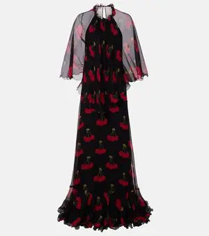 Valentino Garavani Creponne Chiffon Gown