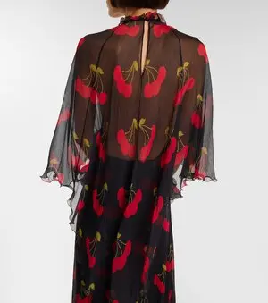 Valentino Garavani Creponne Chiffon Gown