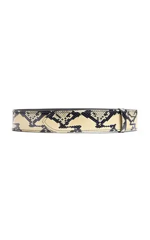 Khaite Theo Leather Waist Belt Python