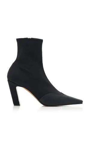 Khaite Nevada Stretch-leather Ankle Boots - Black