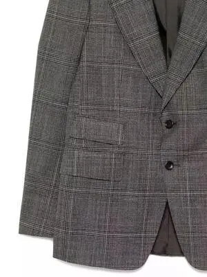TOM FORD Checked Single-breasted Suit - Grey