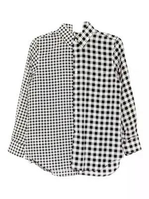 Comme Des Garçons Layered Plaid Shirt