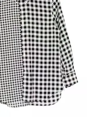 Comme Des Garçons Layered Plaid Shirt