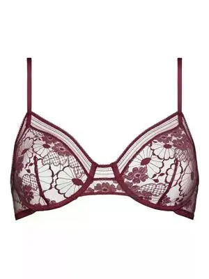 ERES Chataigne Floral-lace Full-cup Bra - Purple