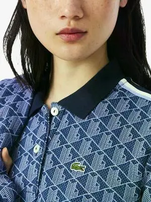 Lacoste Monogram-jacquard Polo Shirt