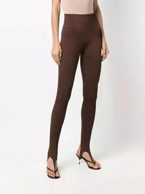 ANDREĀDAMO Open-toe Ribbed Leggings