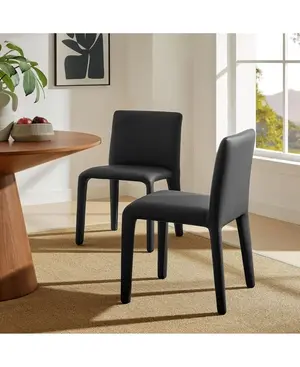 MODWAY Rhodes Upholstered Dining Chair - Black