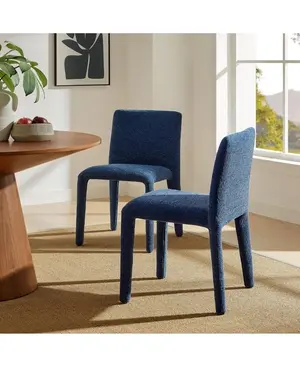 MODWAY Rhodes Upholstered Dining Chair - Navy