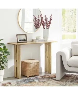 MODWAY Amistad Wood Console Table - Oak