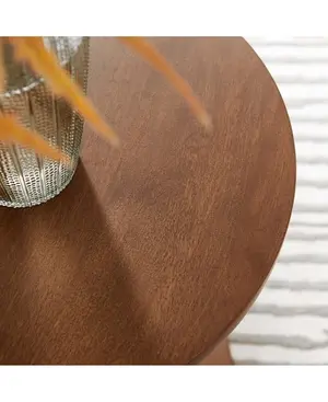 MODWAY Lina Round Wood Side Table