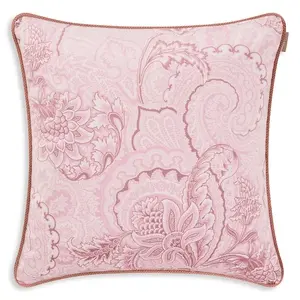 Etro Bloom Floral Velvet Embroidered Decorative Pillow, 18 X 18 - Pink