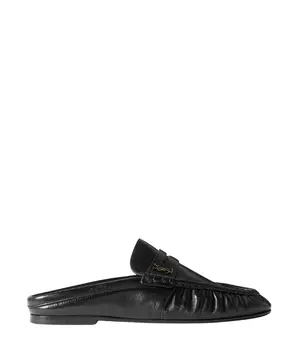 Saint Laurent Le Loafer Logo-embellished Slip-ons - Black