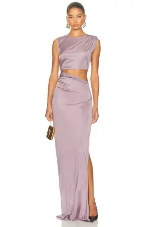 Atlein Cut Out Evening Dresses