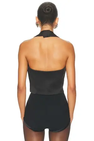 Marc Jacobs Sculpted Satin Halter Top