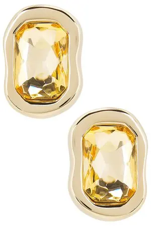 Givenchy Sculptural Earrings - Brown & Golden