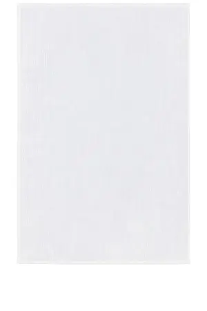 PARACHUTE Soft Rib Hand Towel In White - Lagoon