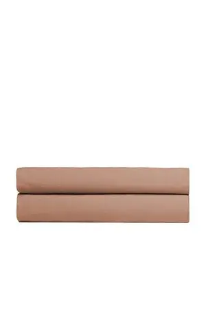 PARACHUTE Core Percale Fitted Sheets In Rose - Adobe