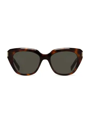 Saint Laurent Brown Cat Eye Sunglasses