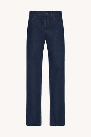 THE ROW Carlyl Jean In Cotton - Indigo