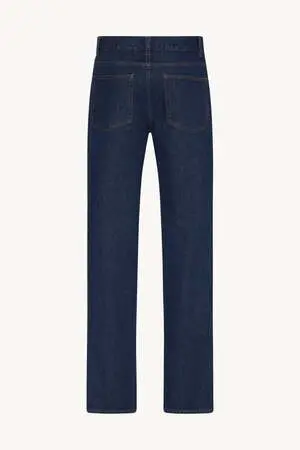 THE ROW Carlyl Jean In Cotton - Indigo