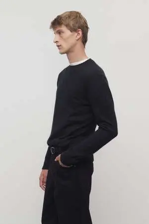 THE ROW Dioniso Cashmere Sweater - Black