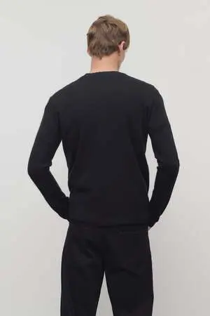THE ROW Dioniso Cashmere Sweater - Black