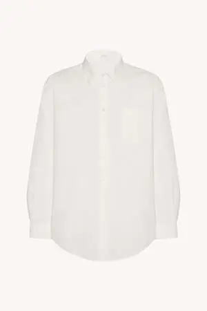 THE ROW Thane Shirt In Cotton - White
