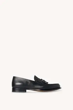 THE ROW Novus Tassel Loafer - Black