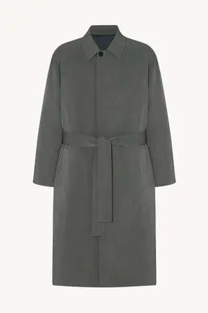 THE ROW Tarian Coat In Silk And Virgin Wool