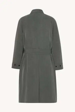 THE ROW Tarian Coat In Silk And Virgin Wool