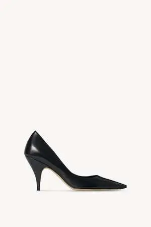 THE ROW Liisa Leather Pumps - Black