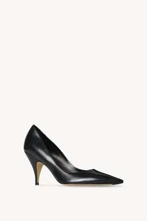 THE ROW Liisa Leather Pumps - Black